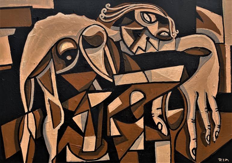 Searching Painting by Zin V | Saatchi Art