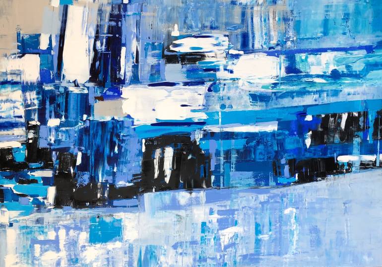Blue infinity Painting by Irina Kitaieva | Saatchi Art
