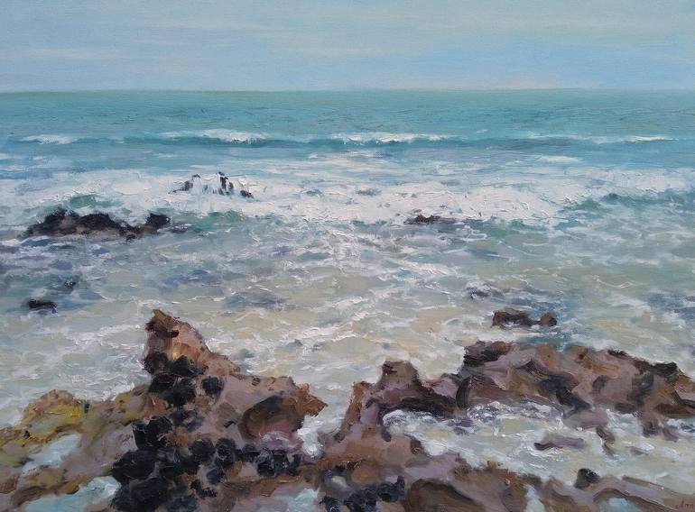 The sea Painting by Anna Ro | Saatchi Art