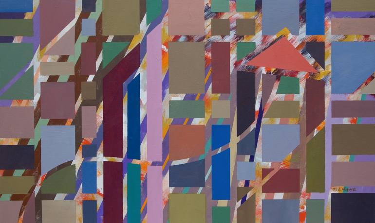 The Third Dimension # 3 Painting by Joseph Hawa | Saatchi Art