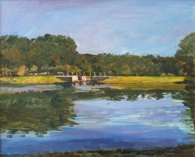 Bridge at Southwood Painting by Peter Bigelow | Saatchi Art