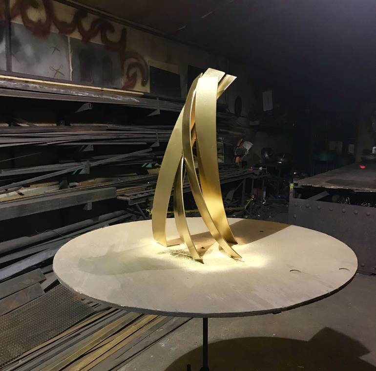 Golden Rods III Sculpture by Slavo Cech | Saatchi Art