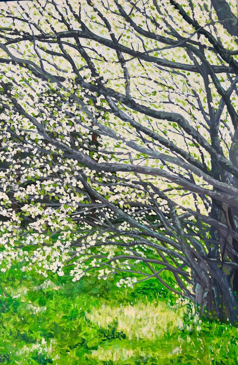 Spring Enters Painting by Elizabeth De Sherbinin | Saatchi Art