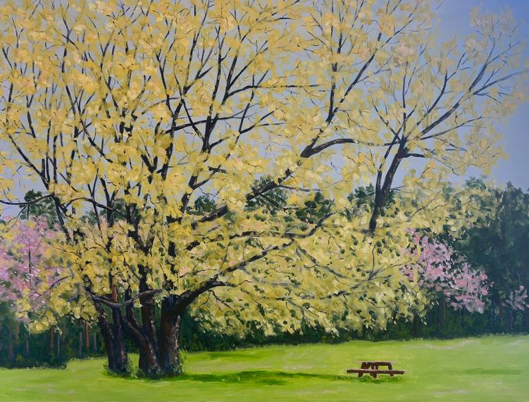 Party Tree Painting by Elizabeth De Sherbinin | Saatchi Art