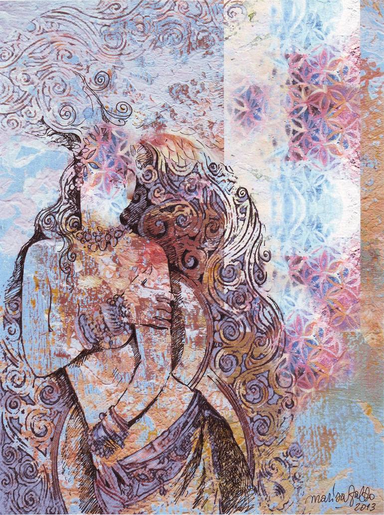 ORIENTAL WOMAN Painting by Marisa Falbo | Saatchi Art