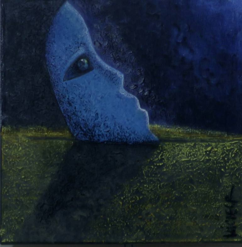 Blue stone Painting by Michel R | Saatchi Art