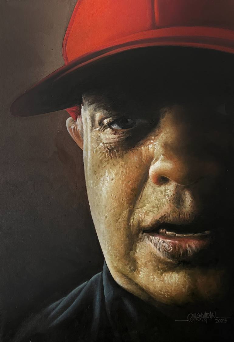 TONY FERNANDES Painting by Rajasekharan Parameswaran | Saatchi Art