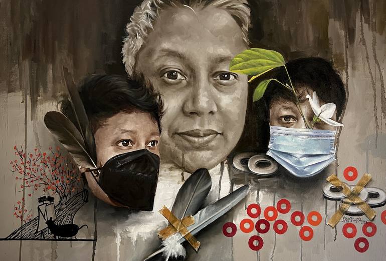 VISUAL FLUIDITY Painting by Rajasekharan Parameswaran | Saatchi Art