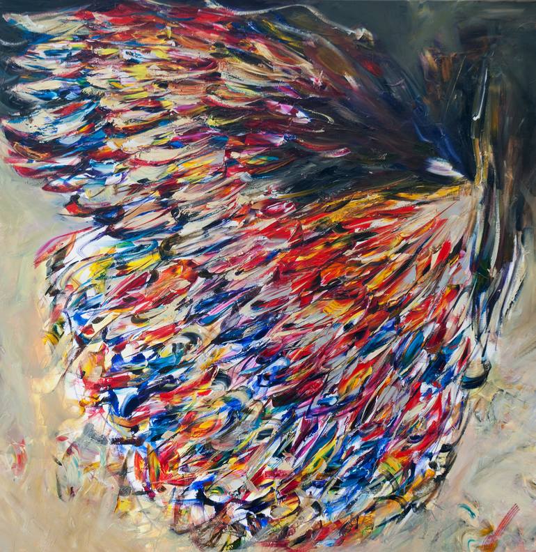 The Landing of Queen B Painting by Victoria Horkan | Saatchi Art
