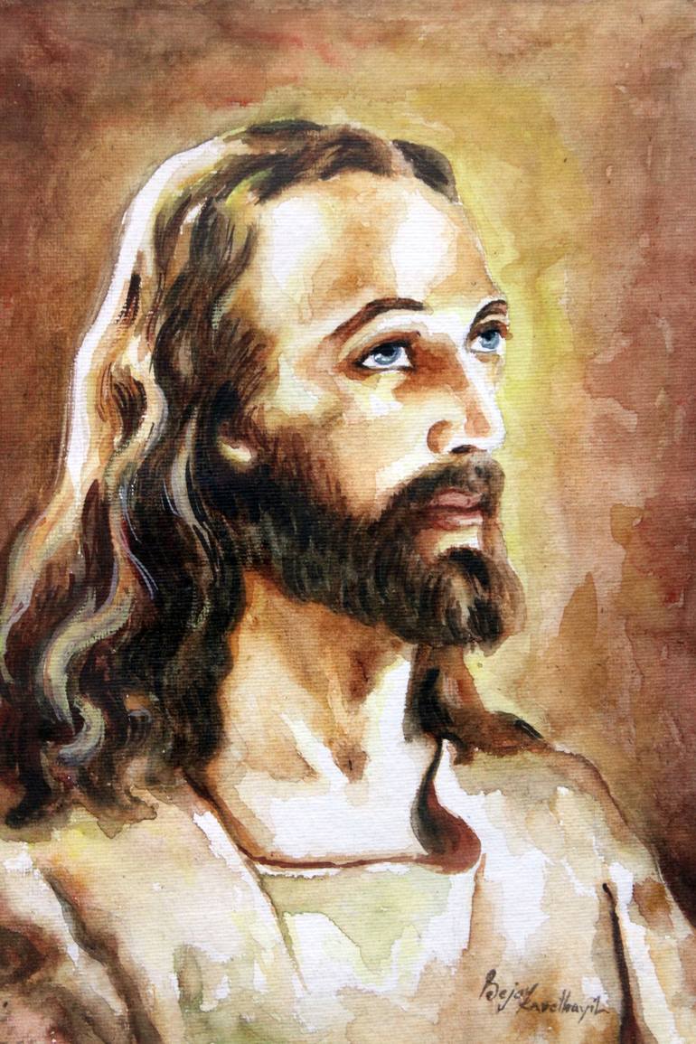 Jesus Painting by Bejoy Karethayil | Saatchi Art