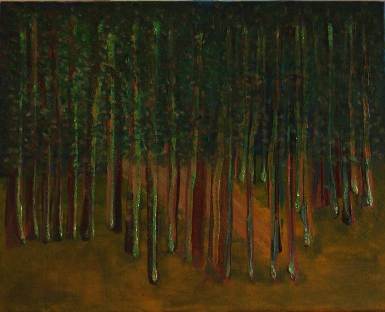 Magik In The Woods(Sold) Painting by Brenda Morrison-Webb | Saatchi Art