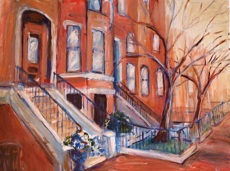Back Bay, Late Fall Painting by Judy Brickman | Saatchi Art