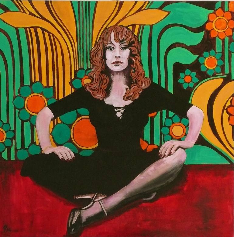 Amongst the flowers Painting by andrew richard rose | Saatchi Art