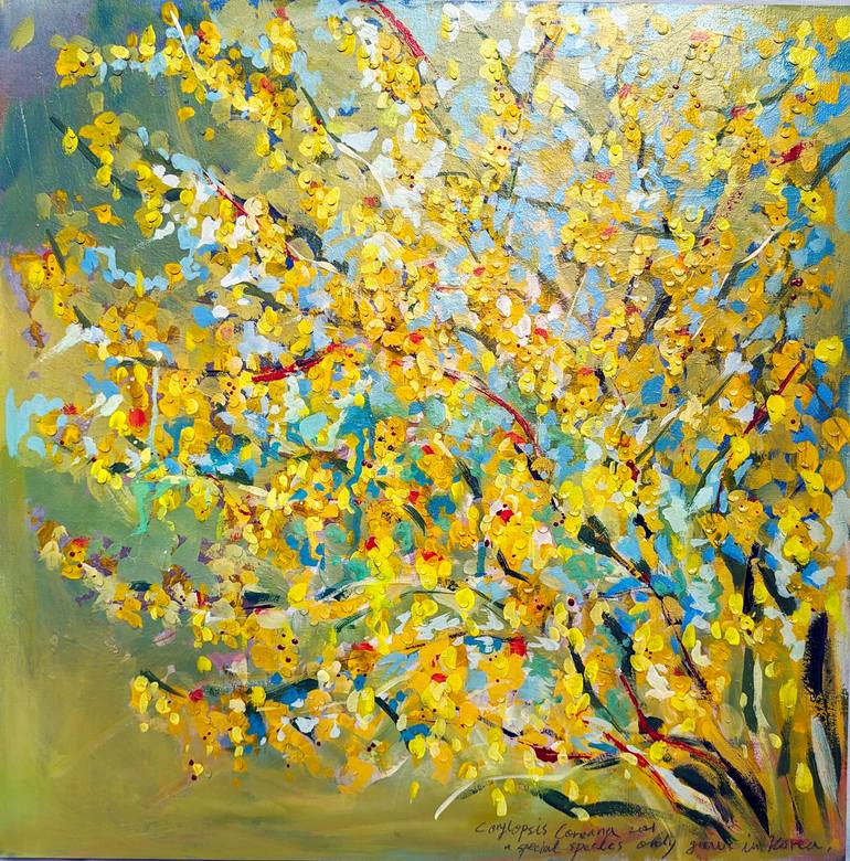 Korean Winter Hazel Painting by yura kim | Saatchi Art