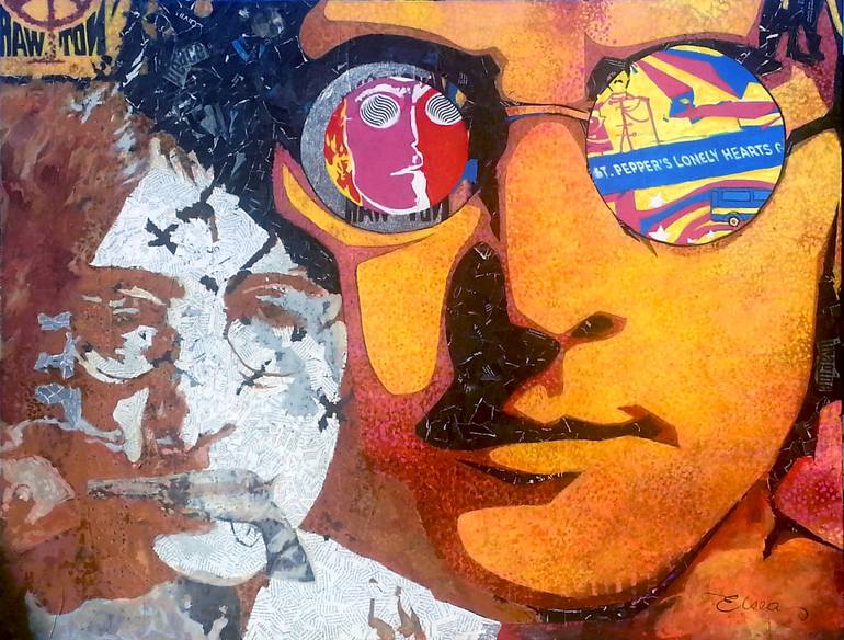 John Lennon I Painting by Sheila Elsea | Saatchi Art
