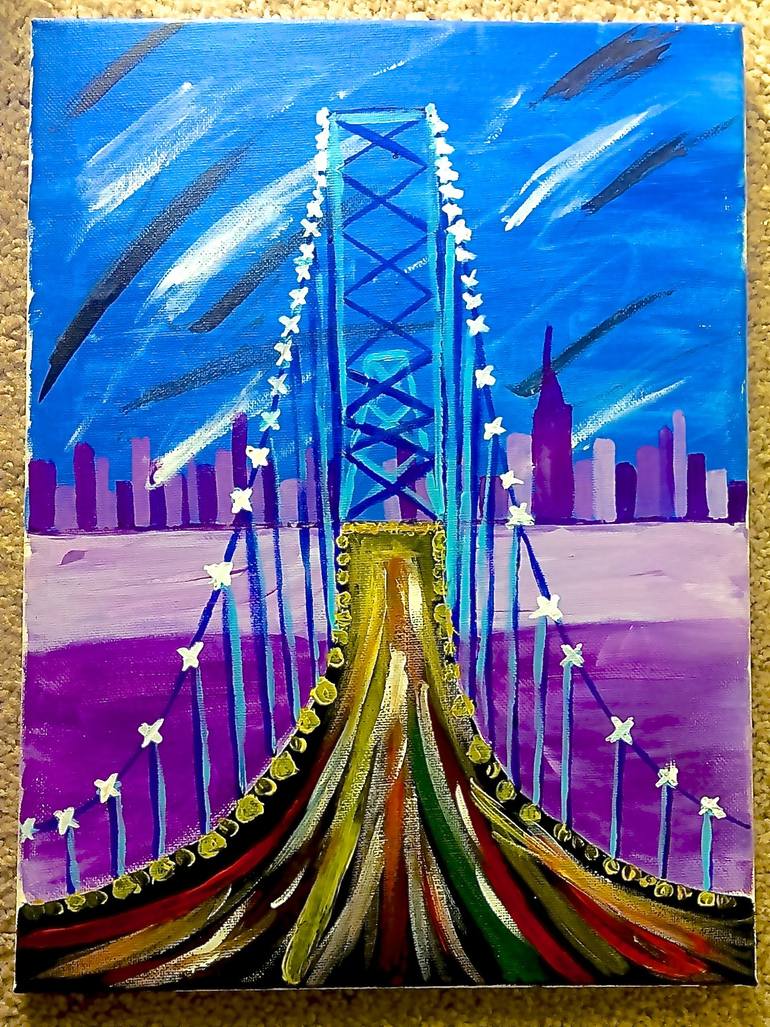 Bay Bridge Painting by Rohini Atresh | Saatchi Art