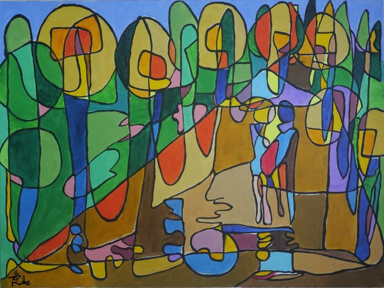 park no.2 Painting by Robert Rabe | Saatchi Art