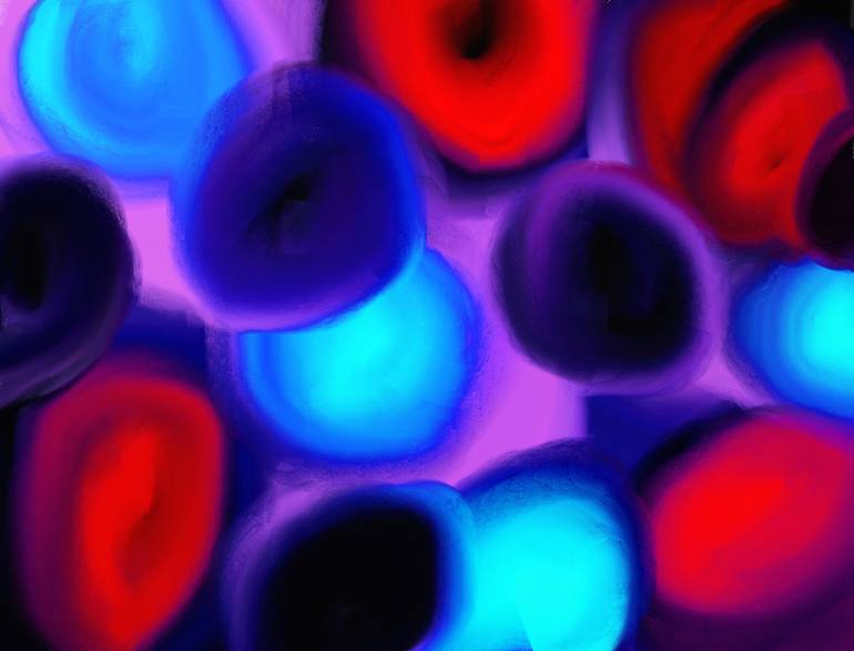 A Dance in the Dark Rose Garden Painting by Joseph Cottrell | Saatchi Art