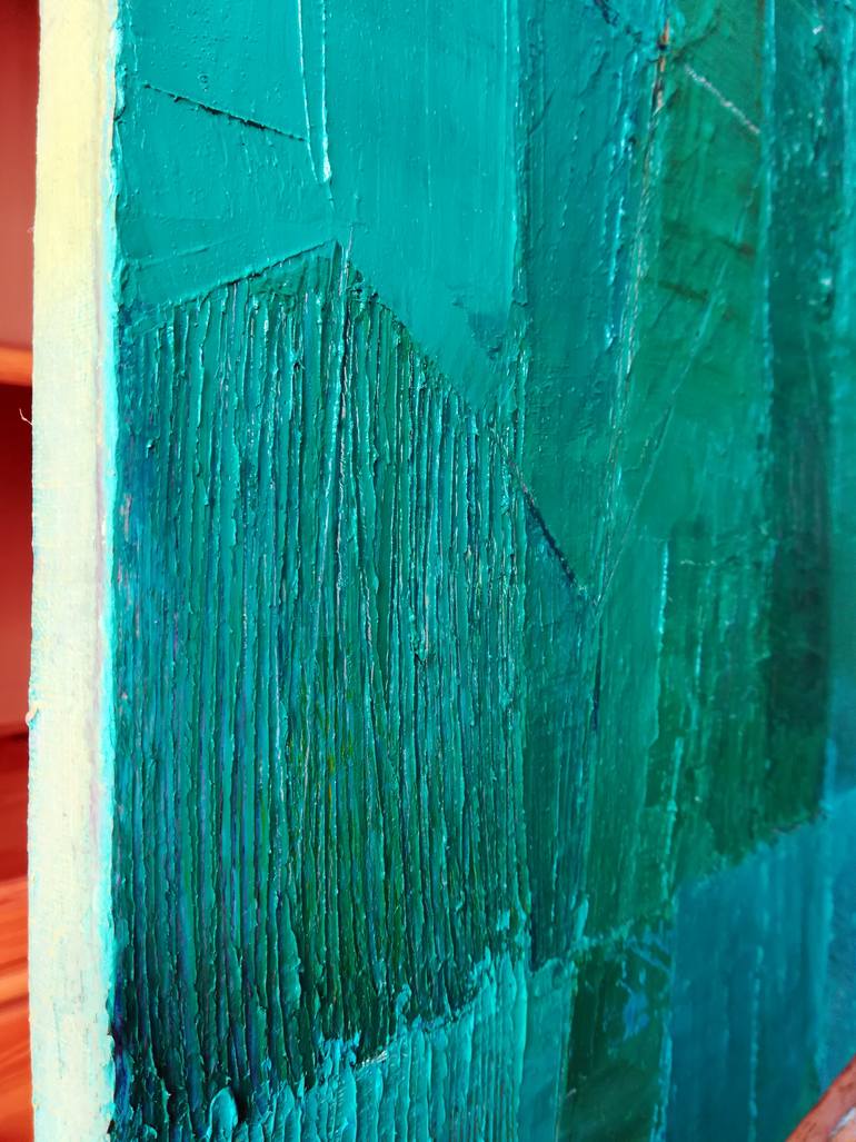 Green Texture Painting by Aleksander Kluczniak | Saatchi Art