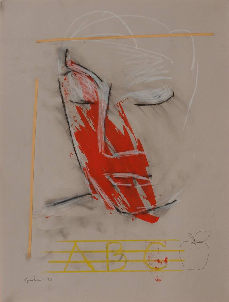 Red Face Drawing by Sharon Graeber | Saatchi Art