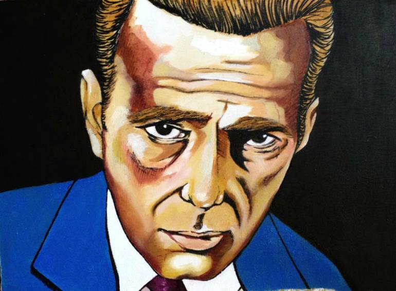 Bogart Painting by Kassandra Metos | Saatchi Art