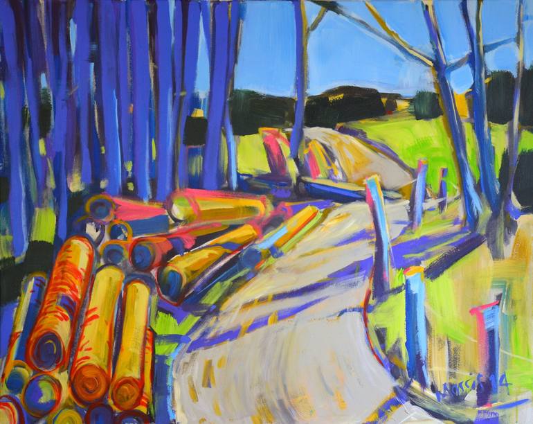 Country Lane Painting by Alexander Harry Morrison | Saatchi Art