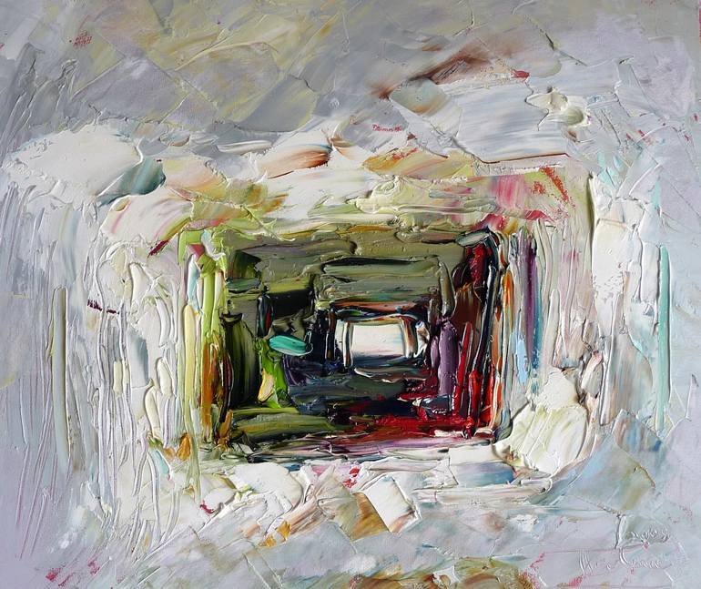 Le carré qui pousse Painting by Richard Cordeau | Saatchi Art