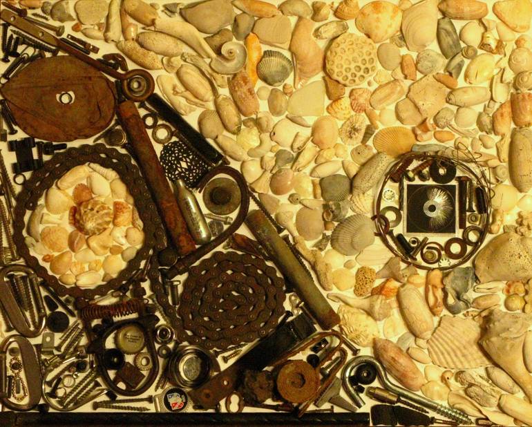 Yin and Yang Collage by Christine Soliman | Saatchi Art