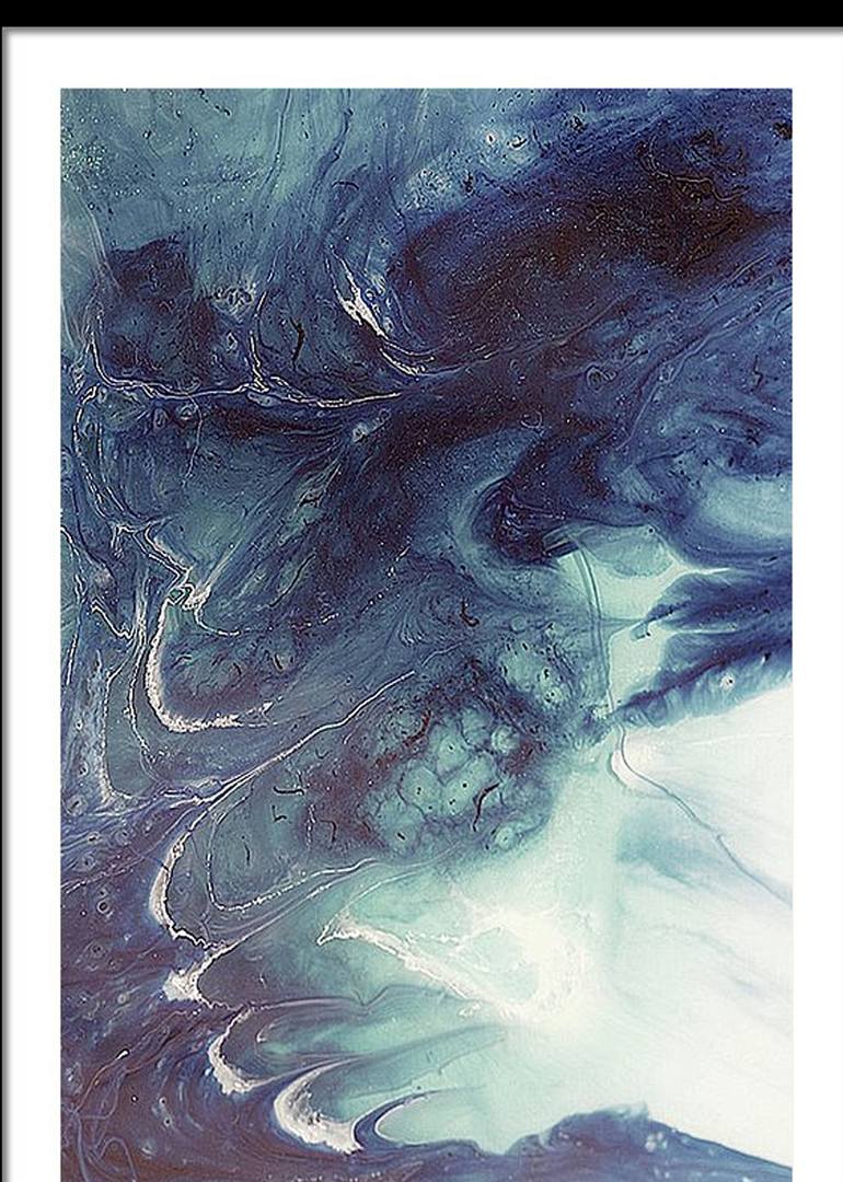 Neutral Ocean Wave Artwork Abstract Neutral Ocean Wave Art Abstract ...