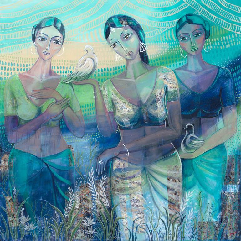 Anarkali 1 Painting by Shazia Imran | Saatchi Art