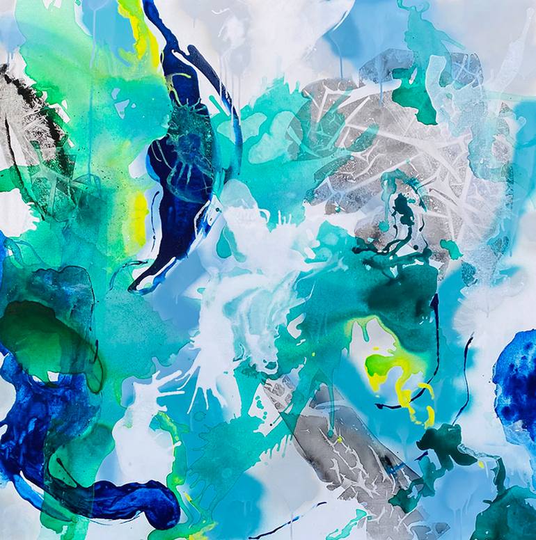 Blue Tango Painting by Shazia Imran | Saatchi Art