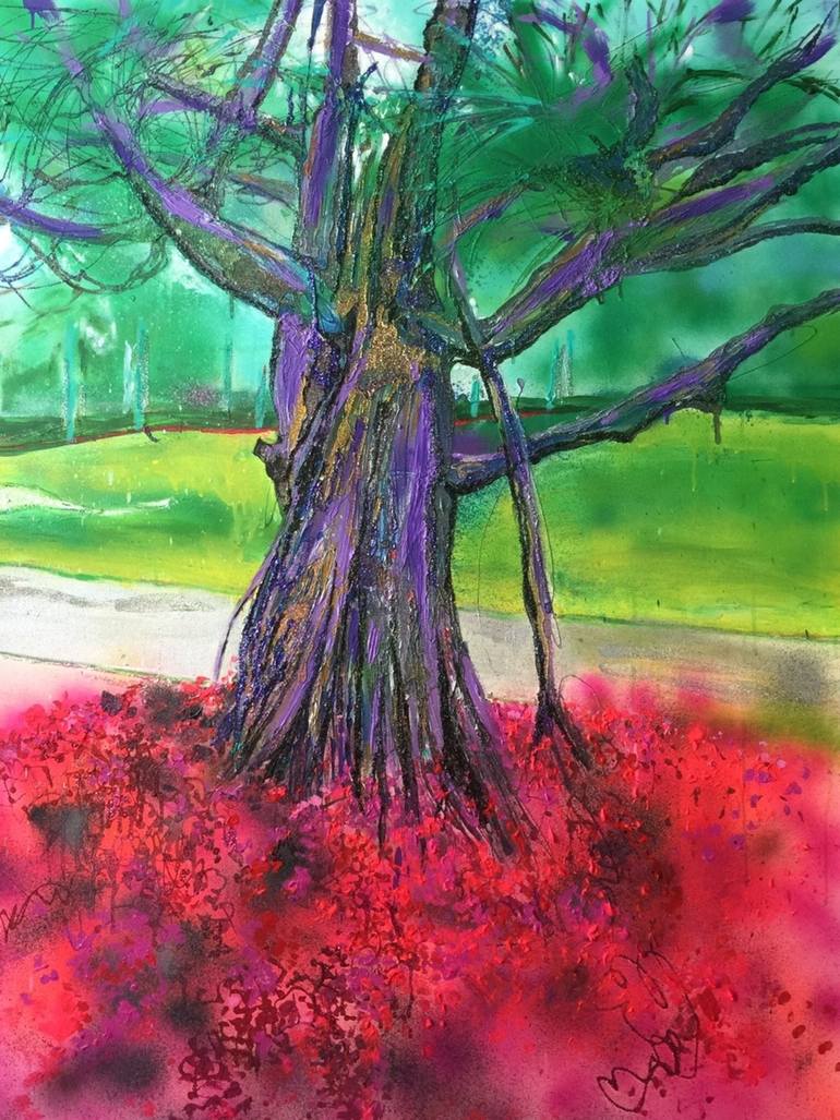 GOLF TREE Painting by Nancy Seltzer | Saatchi Art
