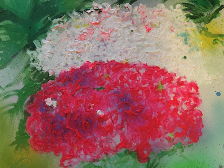 Blooming Hydrangeas Painting by Nancy Seltzer | Saatchi Art