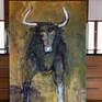 George’s Bull Painting by Kris Gebhardt | Saatchi Art