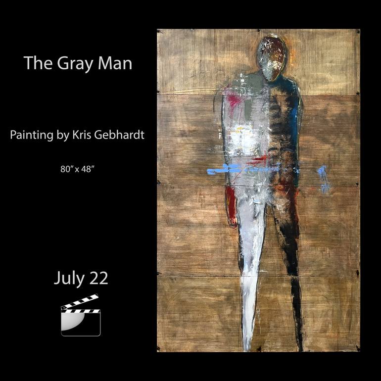 The Gray Man Painting by Kris Gebhardt | Saatchi Art