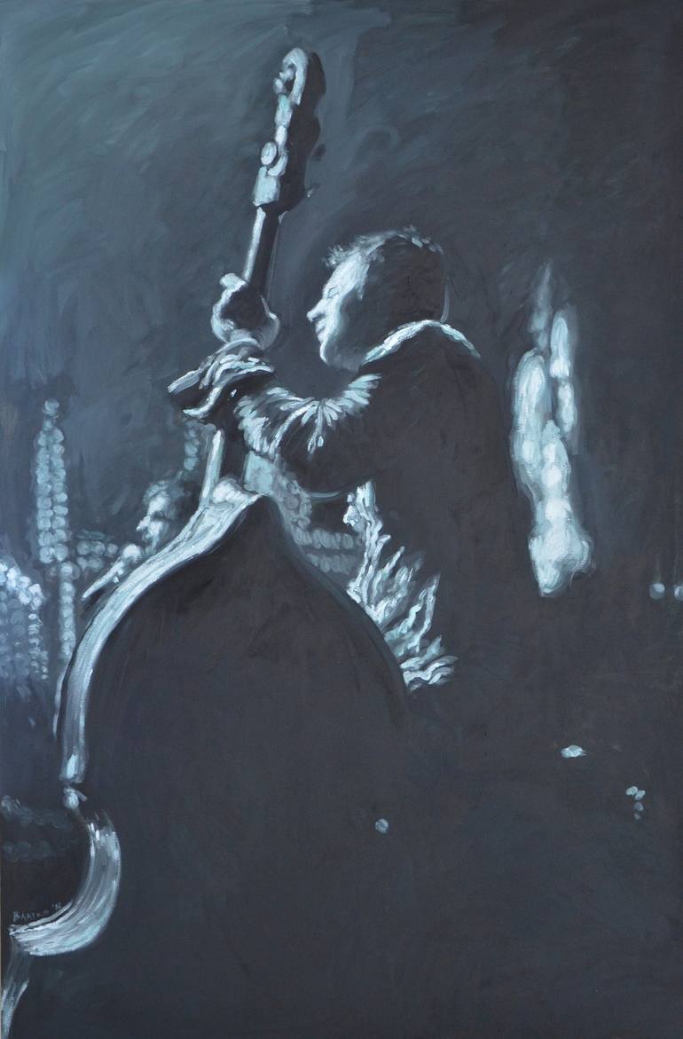 Portrait of musician Chris Hill Painting by Vladimir Ilievski | Saatchi Art