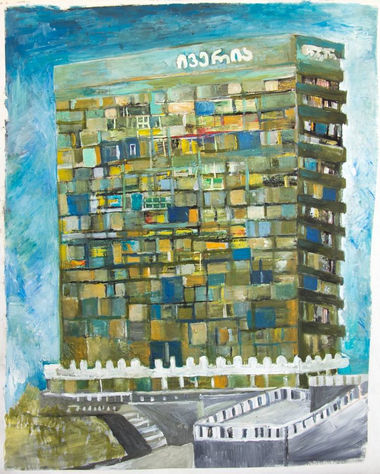 hotel ''iveria'' Painting by sopho kobidze | Saatchi Art
