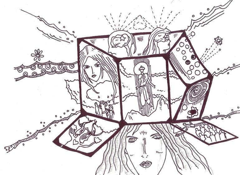 A Pious Mind Drawing by shashank rajwade | Saatchi Art