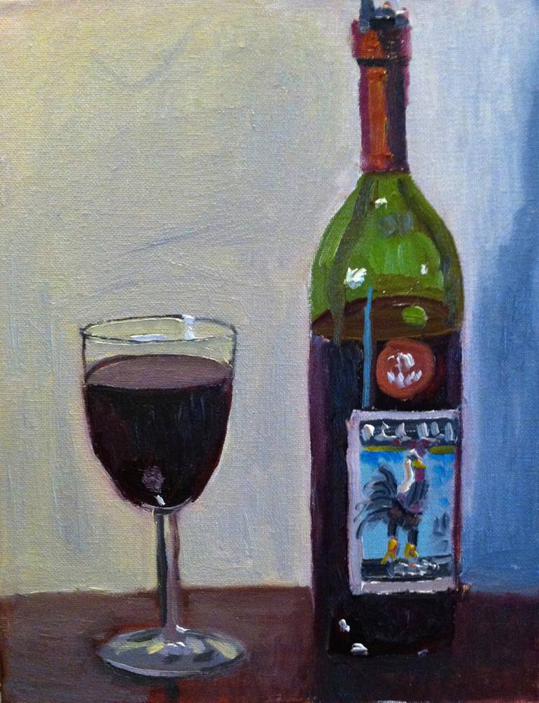Merlot Painting by Zeke Garcia | Saatchi Art
