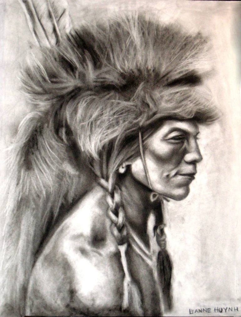 Peigan Drawing by Leanne Huynh | Saatchi Art