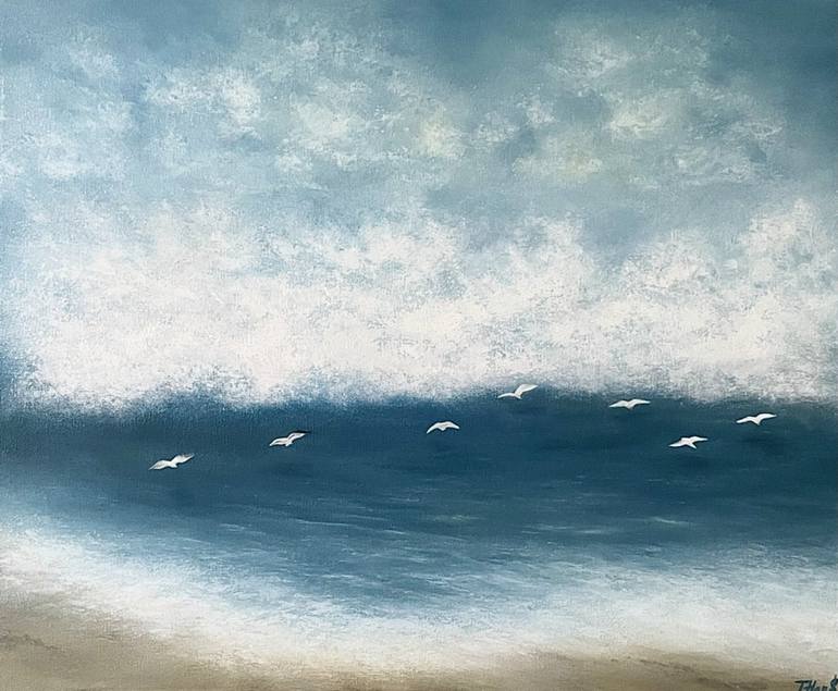 Guardians of the Sea Painting by Tanya Hansen | Saatchi Art