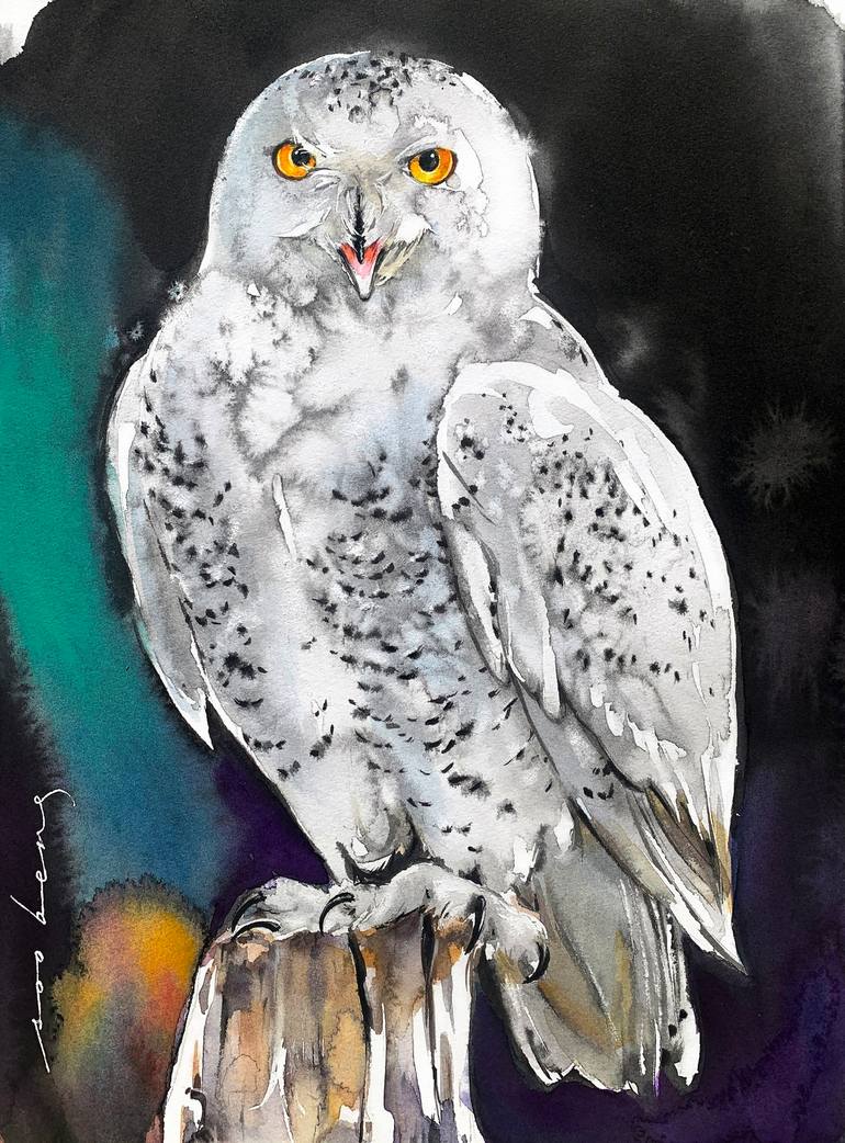 A Snowy Serenade Drawing by Soo Beng Lim | Saatchi Art