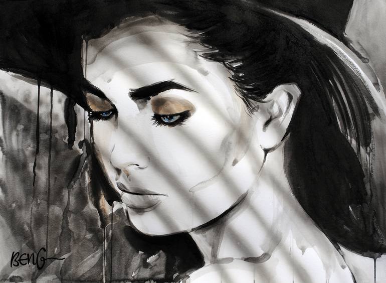 Demure Drawing by Soo Beng Lim | Saatchi Art