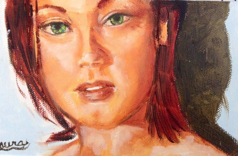 PORTRAIT STUDY Painting by Laura Forst | Saatchi Art
