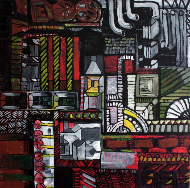 factory1 Painting by VladimíRa šVecová | Saatchi Art