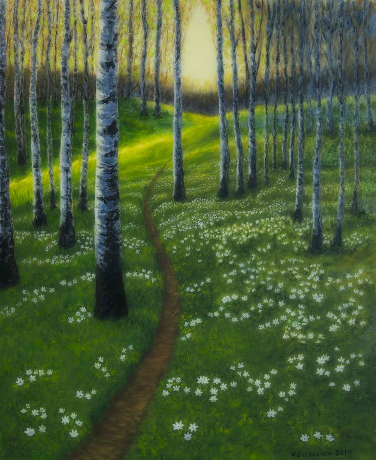 Spring Path Painting by Veikko Suikkanen | Saatchi Art