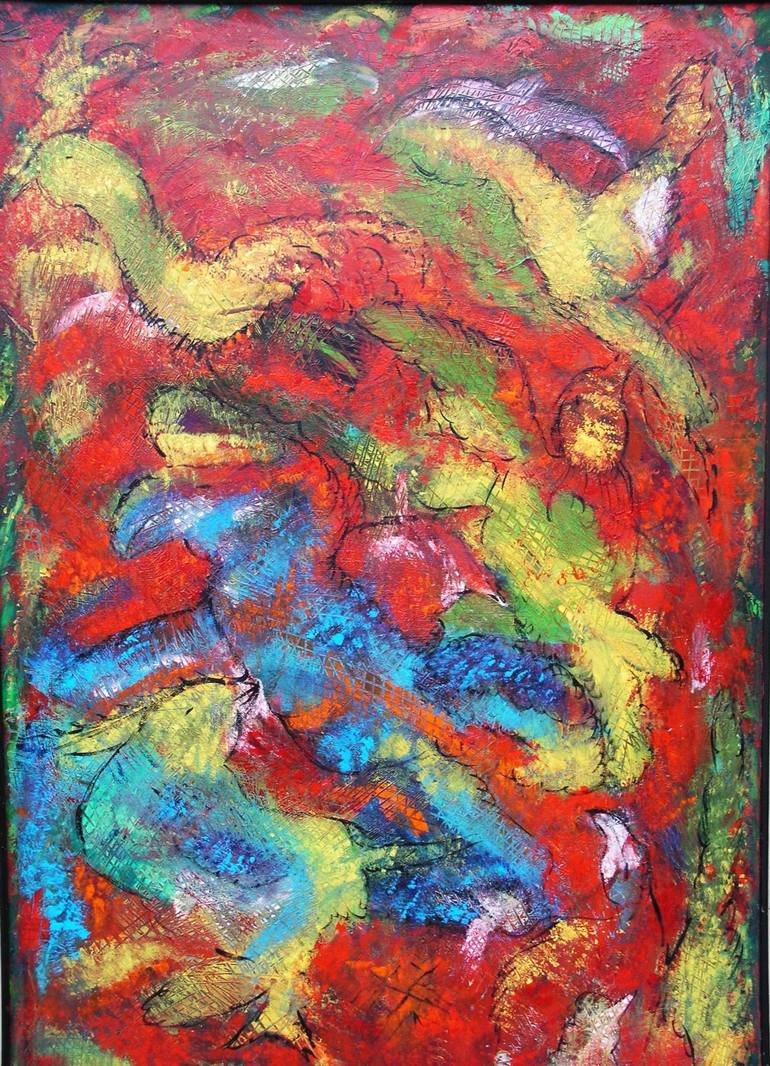 bird migration Painting by Pouneh Asli | Saatchi Art