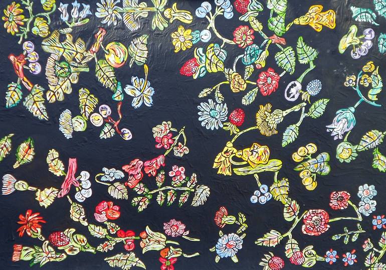 Flowers in bloom. Collage by Duncan Goodwin | Saatchi Art