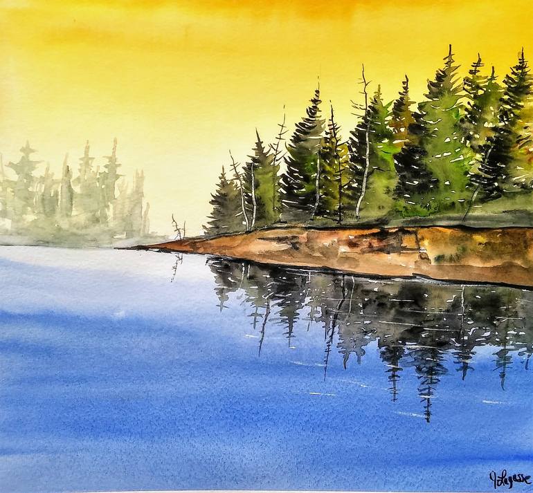 Butterscotch Sky Painting by james lagasse | Saatchi Art