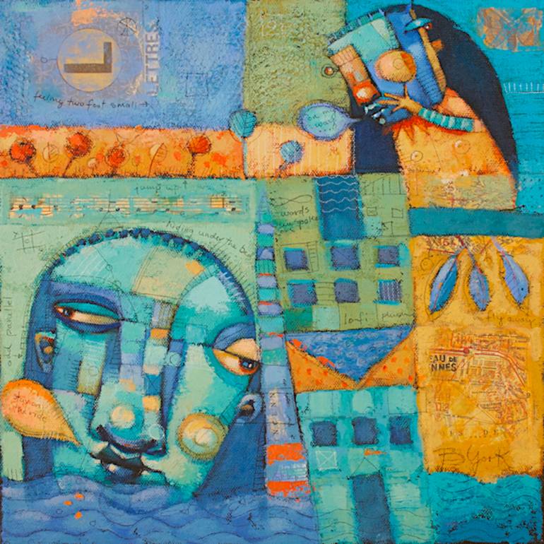 Underwater And Over The Rainbow Painting by Brenda York | Saatchi Art